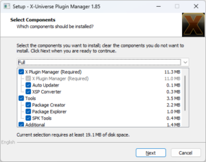 Installation - X-Universe Plugin Manager