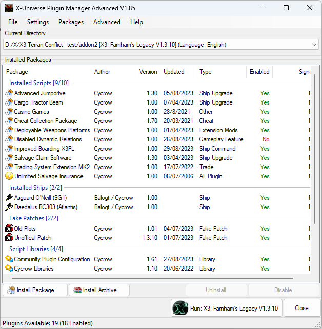 Introduction - X-Universe Plugin Manager