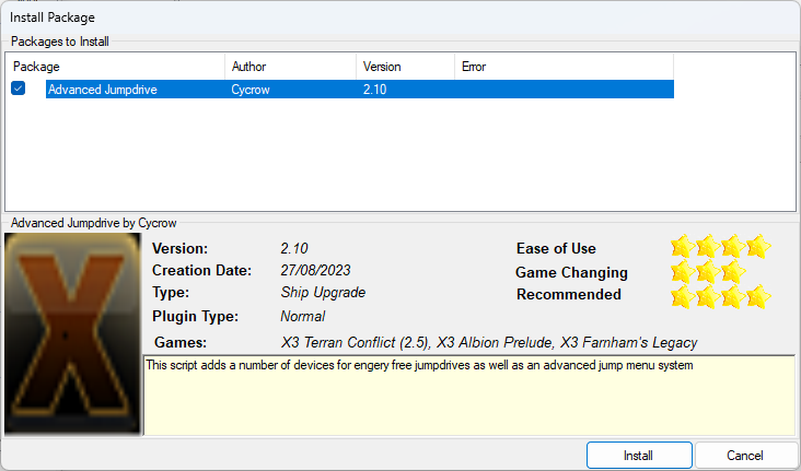 Introduction - X-Universe Plugin Manager